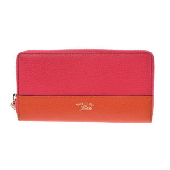 Gucci | Bags | Gucci Bicolor Pink Orange Calf Bamboo Long Wallet | Poshmark